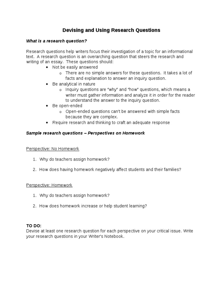 Crafting Effective Research Questions | PDF | Self-Improvement
