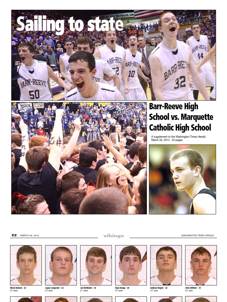 Sailing To State: Barr-Reeve | PDF | Sports | Basketball