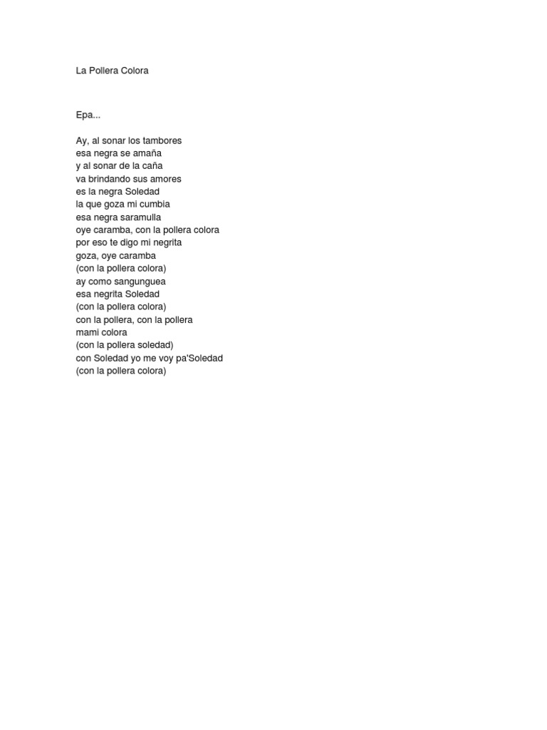 La Pollera Colora | PDF | Ropa