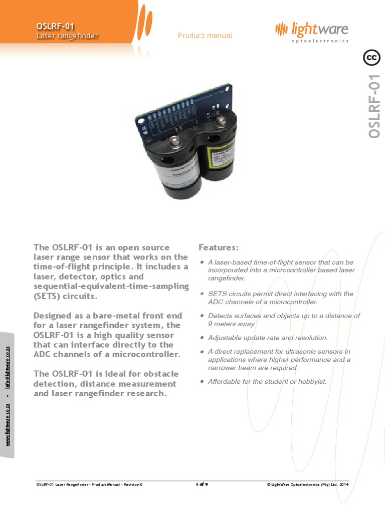 Oslrf 01 Laser Rangefinder Manual Rev 0 Pdf Analog To Digital