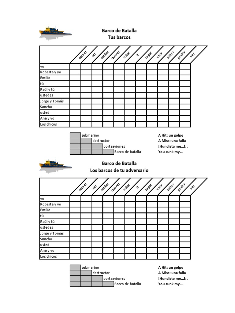 Spanish Battleship Game | PDF