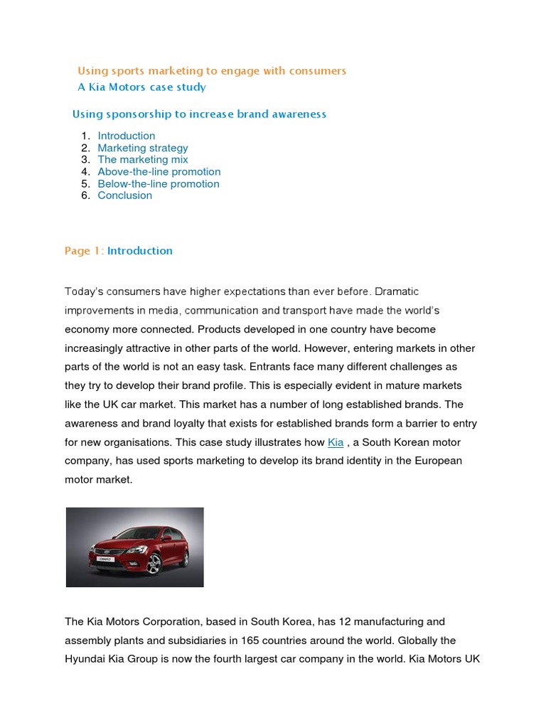 Kia | PDF | Promotion (Marketing) | Brand