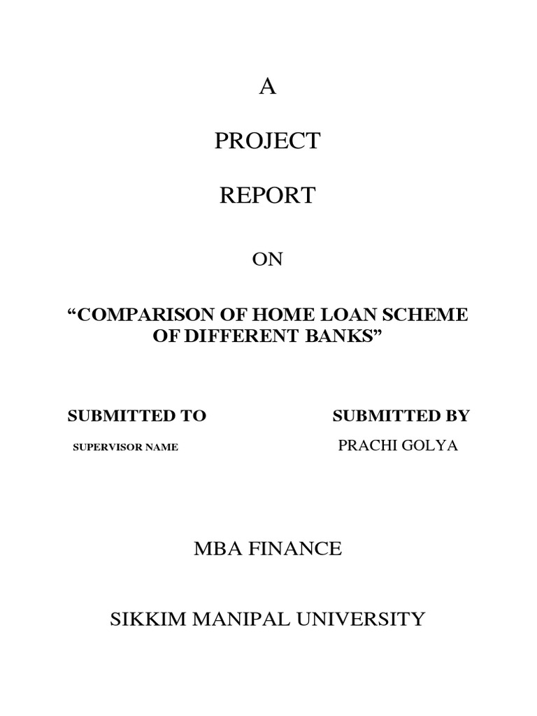 MBA Finance Project | PDF | Banks | Loans