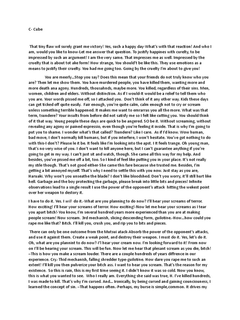 C Cube Quotes | PDF | Torture | Sin