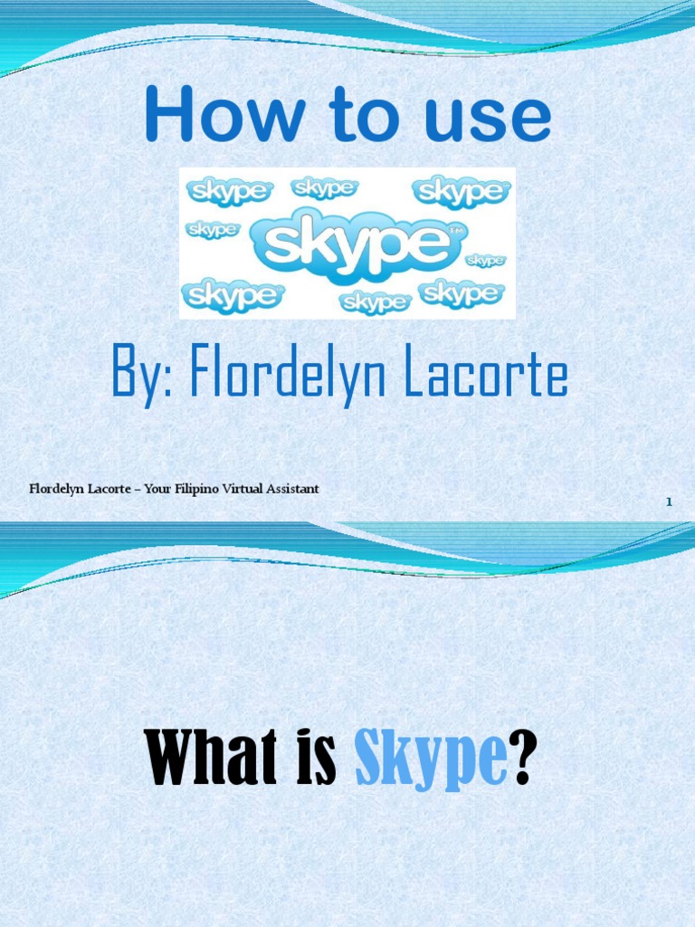 How To Use Skype | PDF | Tab (Gui) | User (Computing)