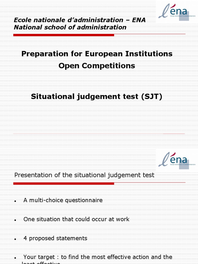 Civil Service Situational Judgement Test Guide | PDF | Competence ...