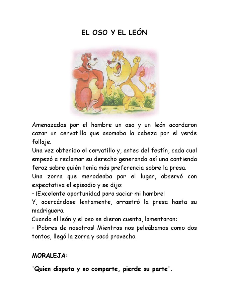 EL OSO Y EL LEÓN | Pollo | Sicología y ciencia cognitiva