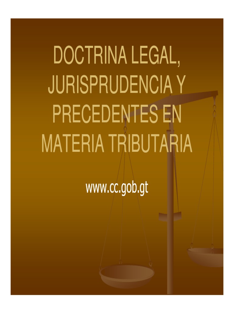 Doctrinal e Galen Materia Tributa Ria | PDF | Caso de ley | Impuestos