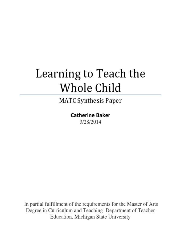 Cate Baker Synthesis Draft | PDF | Restorative Justice | Teachers