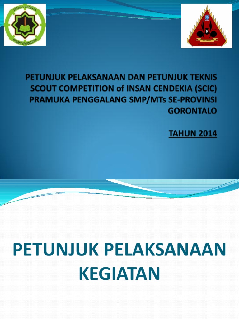 Petunjuk Pelaksanaan SCIC 2014 | PDF