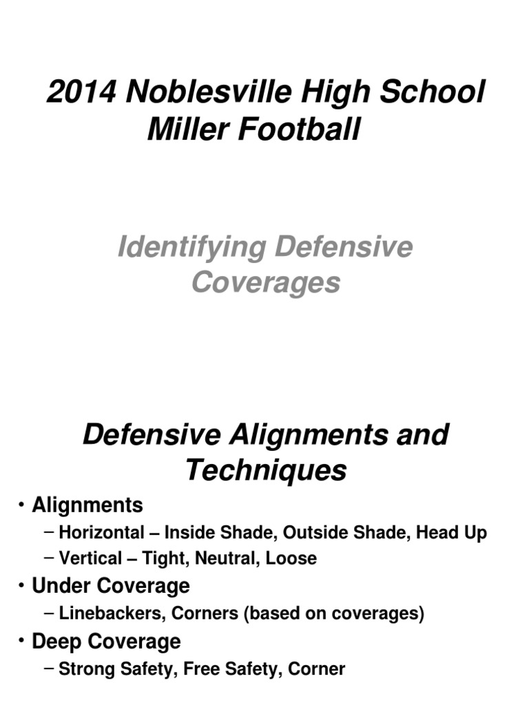 Identifying Defensive Coverages | PDF | National Football League ...