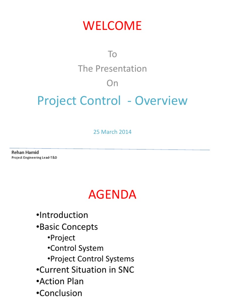 Welcome: Project Control - Overview | PDF | Project Management | Risk ...