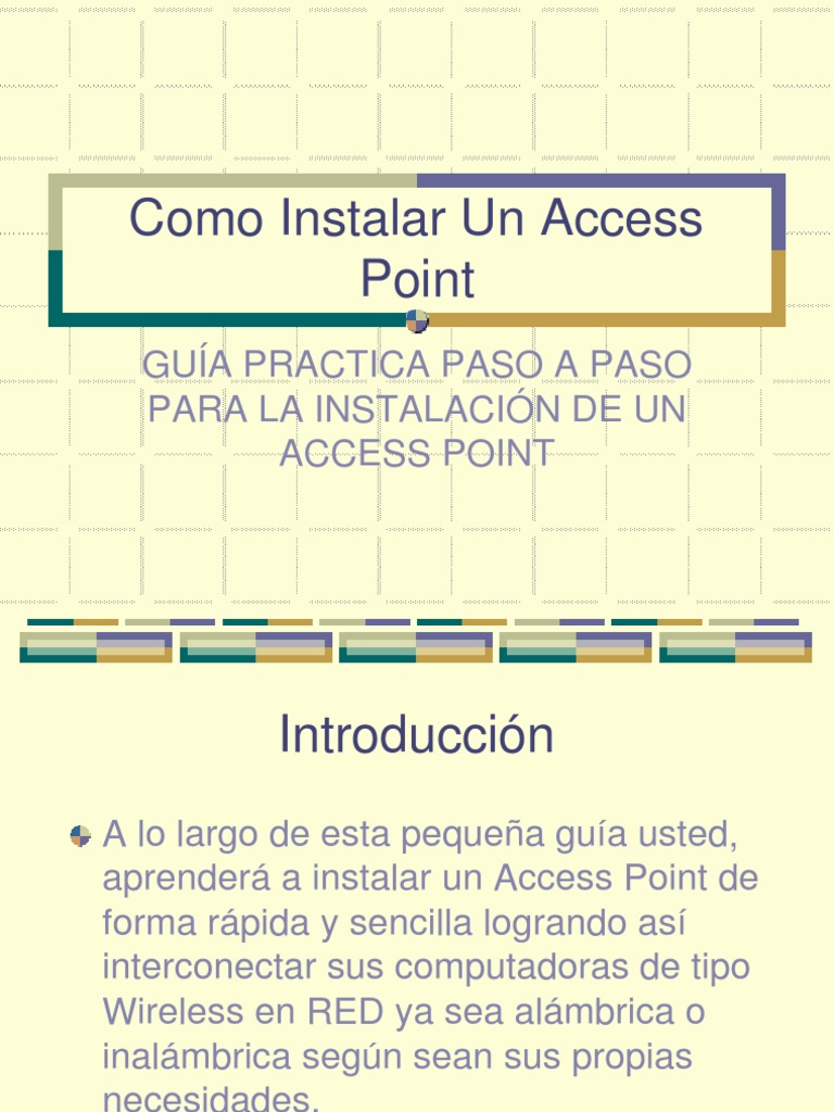 Guía de Instalación de Access Point | PDF