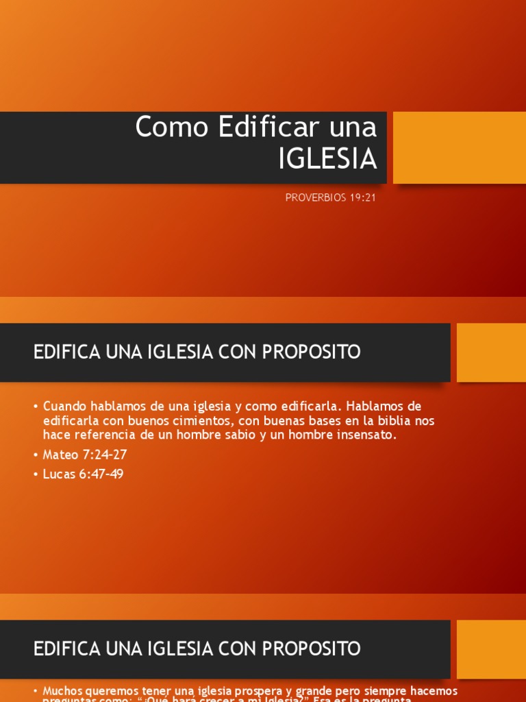 Como Edificar Una IGLESIA | PDF | Iglesia cristiana | Cristo (título)