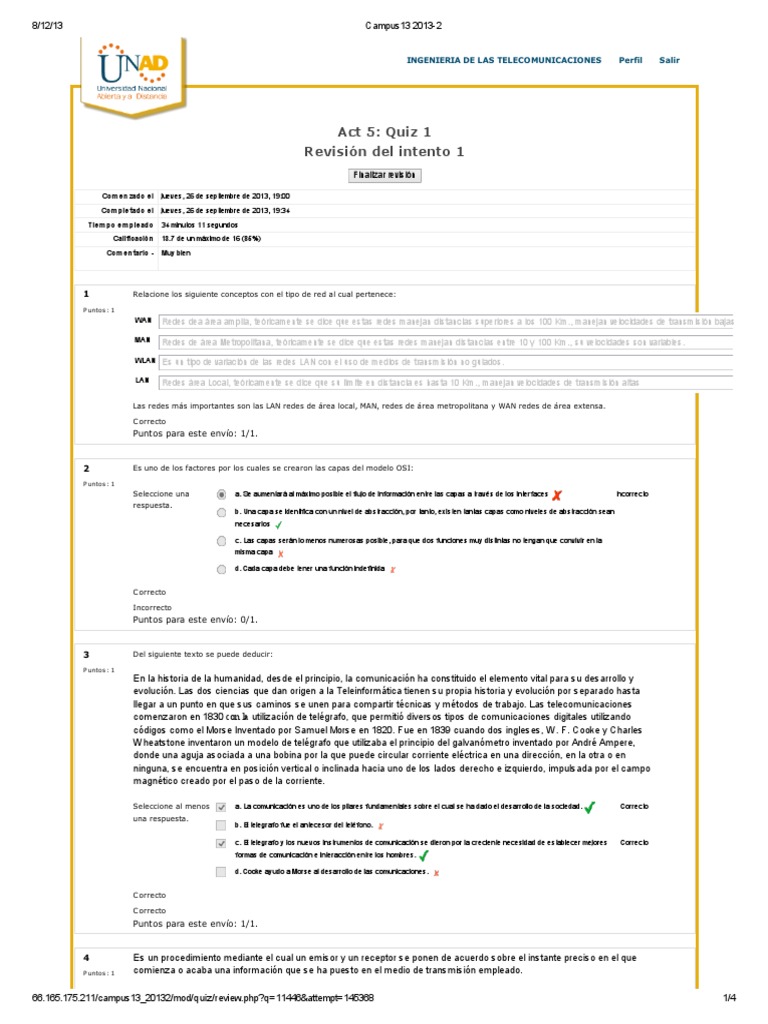 Act 5 | Descargar gratis PDF | Modelo osi | Protocolos de comunicaciones