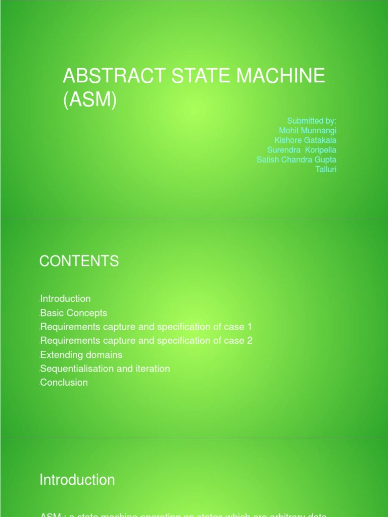 Abstract State Machine | PDF | Formal Verification | Sequence