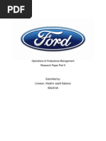 FCSD Parts Distribution Overview | PDF | Supply Chain | Ford Motor Company