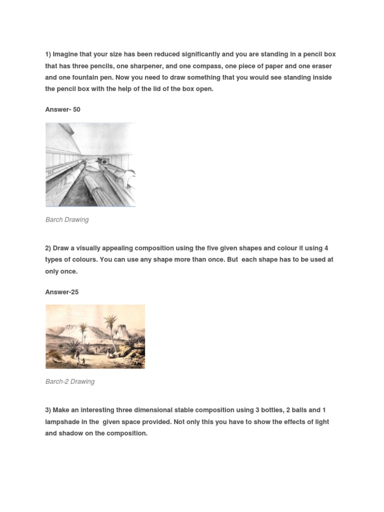 NATA Model Question Paper | Download Free PDF | Carbon | Atoms