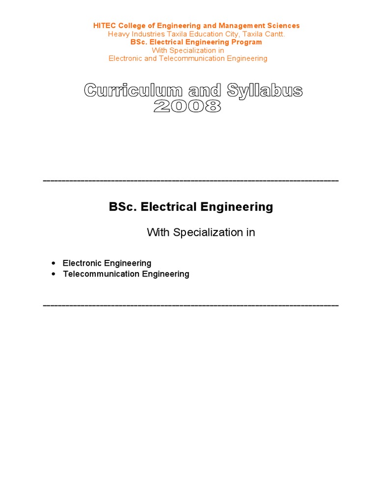 BSC Electrical Engineering | PDF | Signal (Electrical Engineering ...