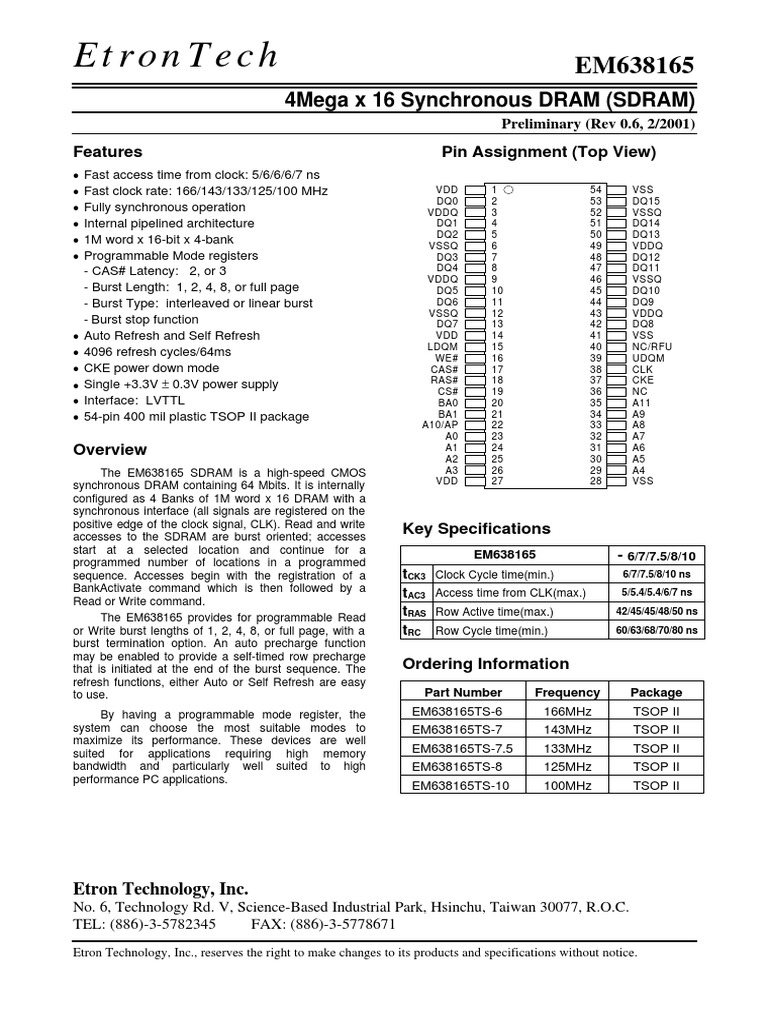 Data Sheet | PDF | Computer Data | Computer Hardware