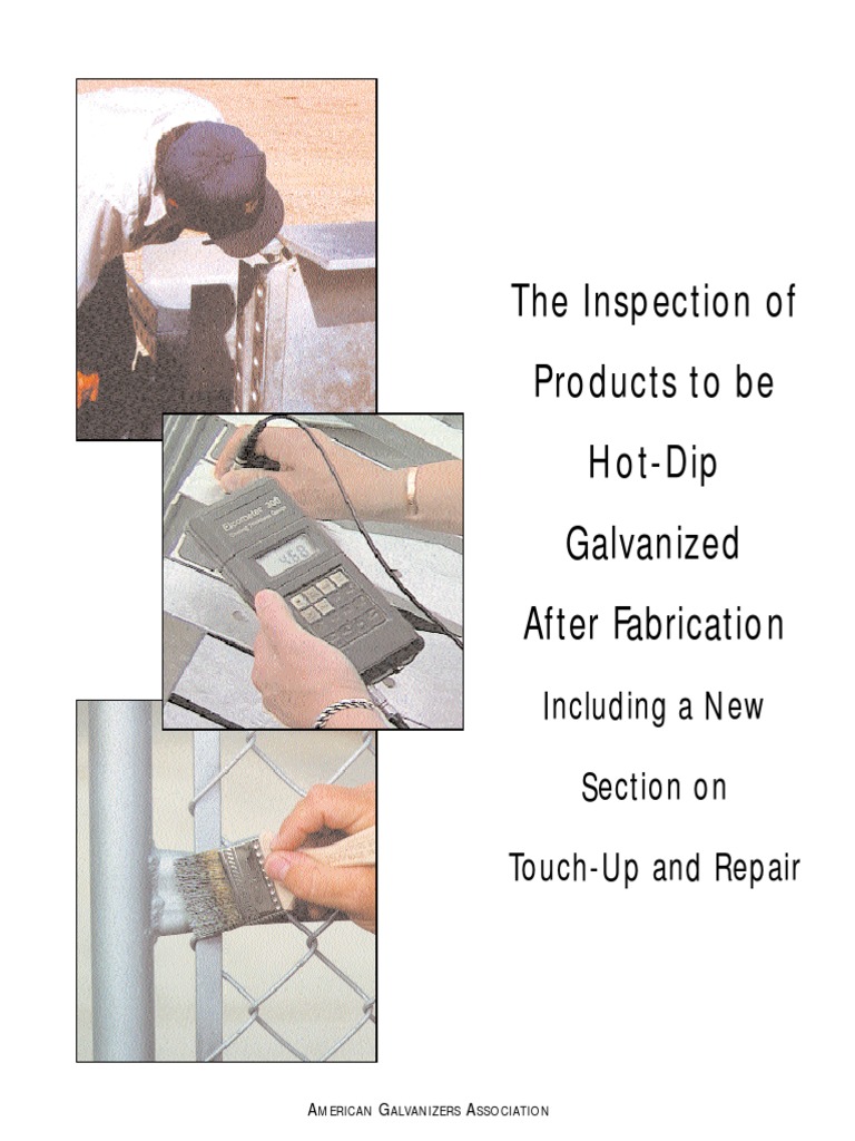 HDG & HSG Insp & Repair - Aga | PDF | Galvanization | Corrosion