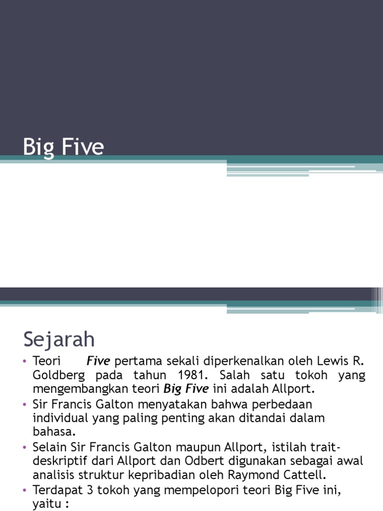 Big Five | PDF