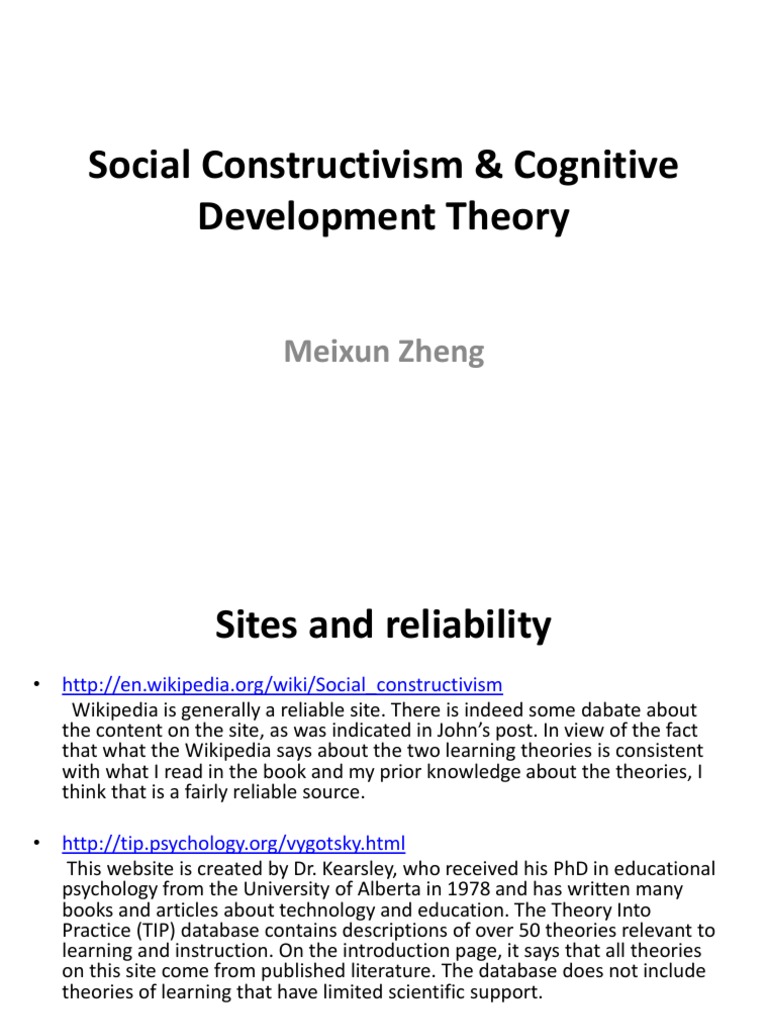 social constructivism | Constructivism (Philosophy Of Education ...