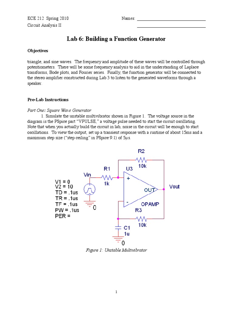 Function Generator Download Free Pdf Amplitude Operational Amplifier
