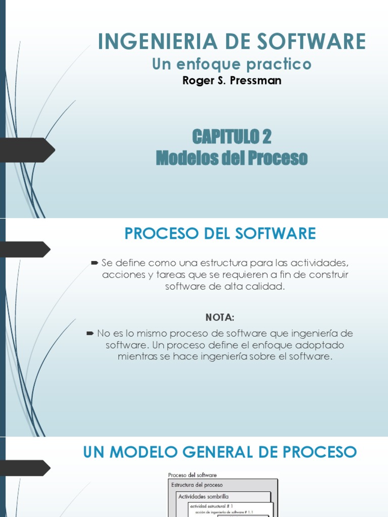 Capitulo 2 - Pressman | Ingeniería de software | Software