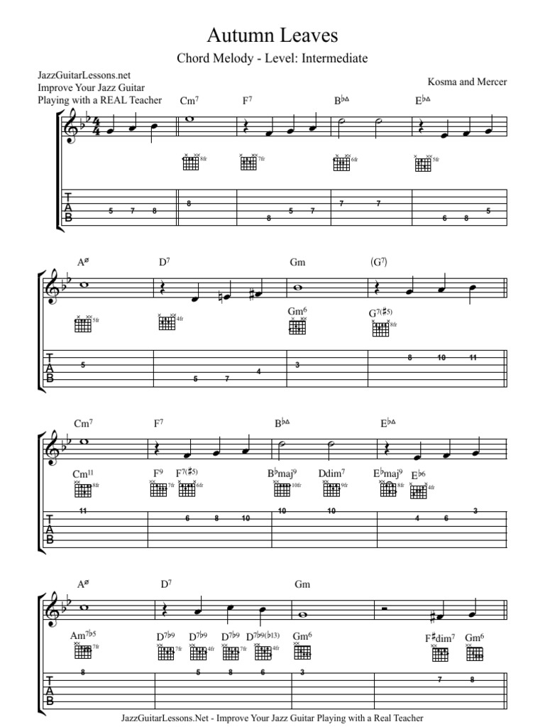 Autumn Leaves Intermediate | PDF | Home & Garden