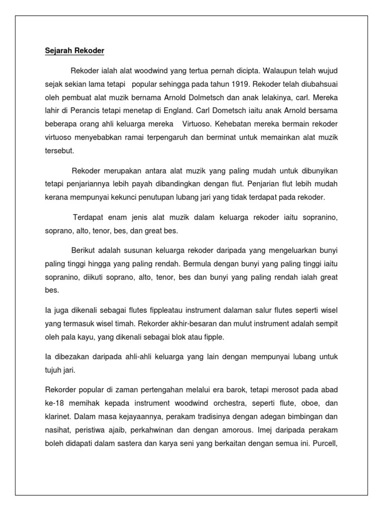 Apa Itu Rekorder | PDF