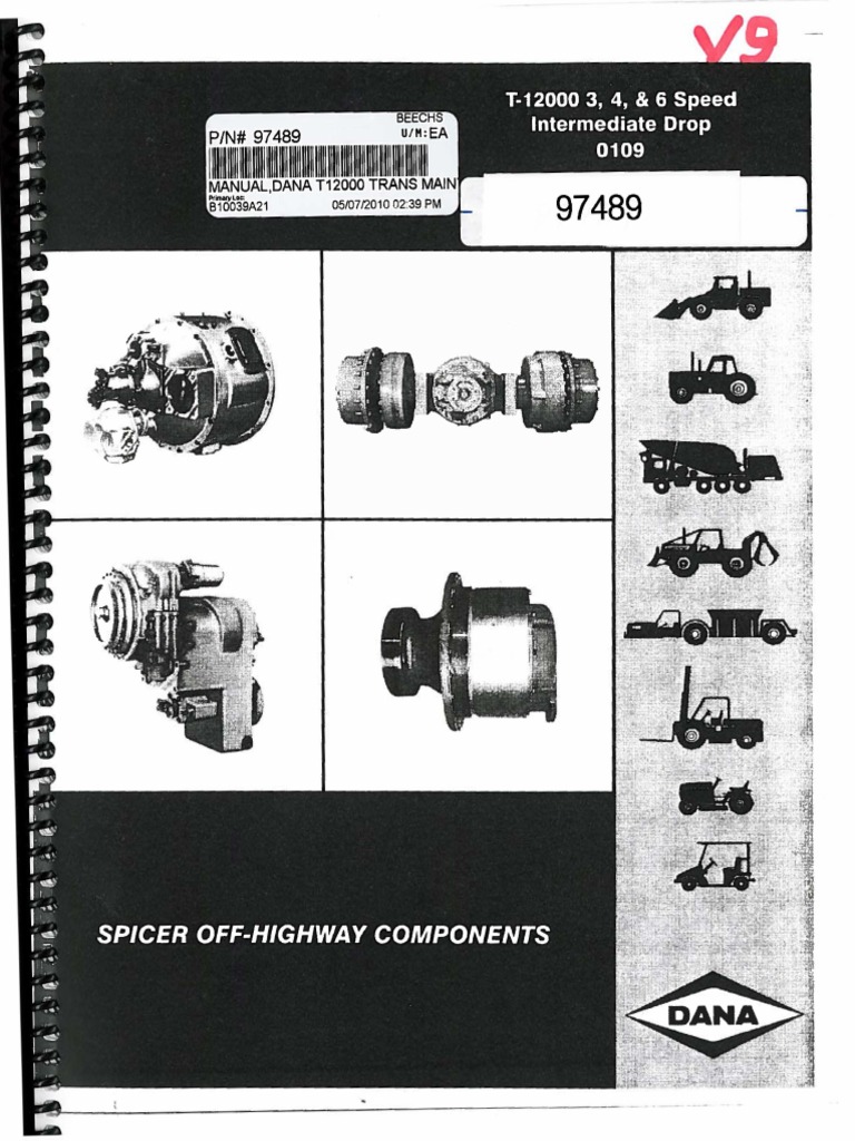 Manual DANA T12000 Trans Main | Clutch | Transmission (Mechanics)