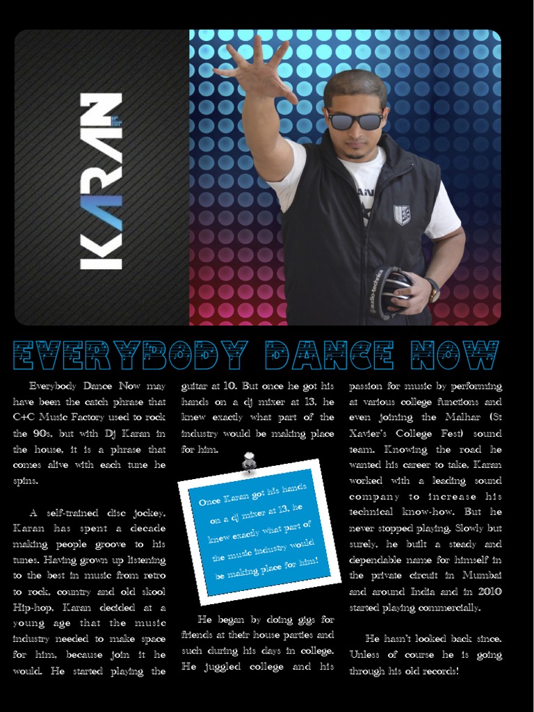 DJ Karan Profile PDF | PDF | Disc Jockey | Leisure