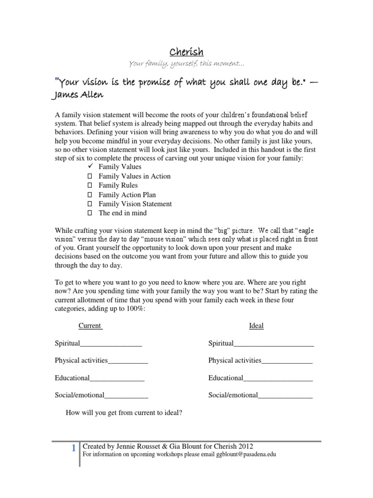 Family Values Worksheet PCC | PDF | Behavioural Sciences | Psychology