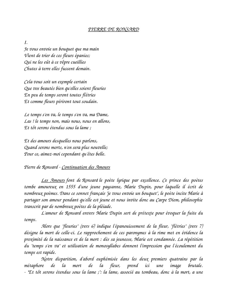 Pierre de Ronsard | PDF | Poésie | Pédagogie