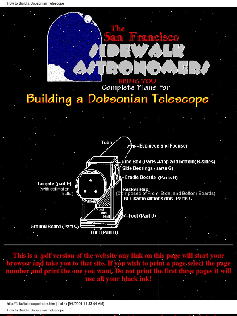 Telescope Plans | PDF | Optics | Nature