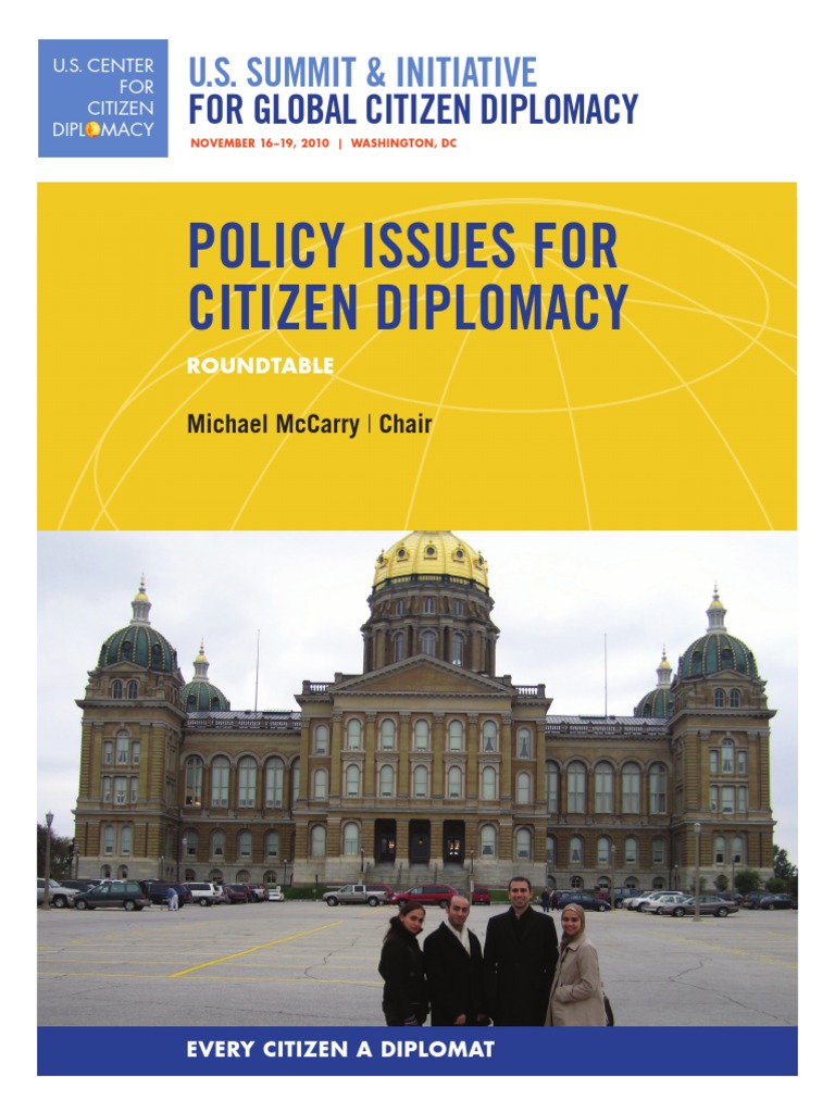 Policy Issues For Citizen Diplomacy Roundtable | PDF | Public Diplomacy ...