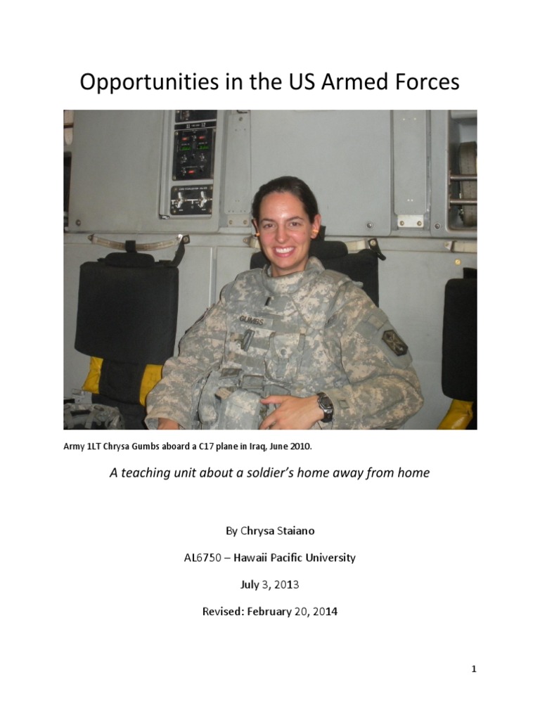 Opportunities Revised Portfolio Final | PDF | United States Army ...