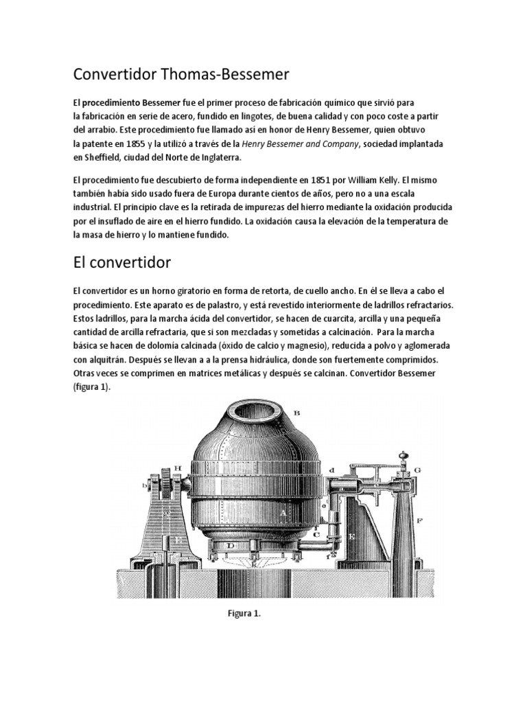 Convertidor Thomas | PDF | Materiales de construcción | Rieles