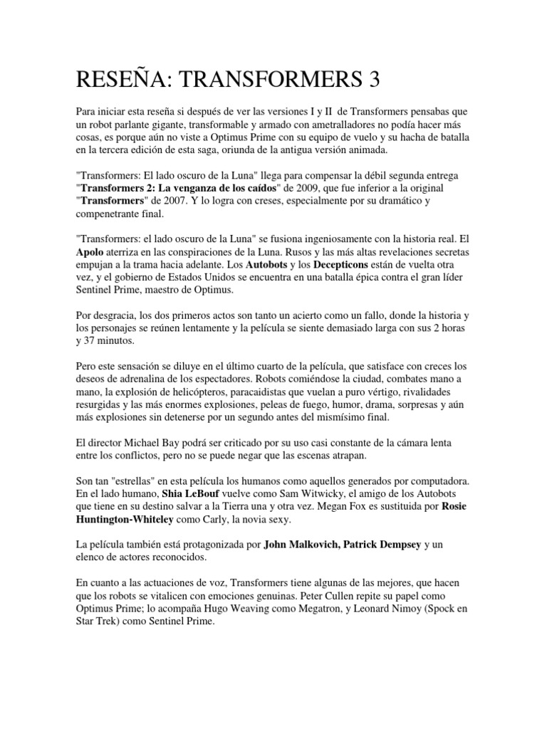 Reseña | PDF | Libros para adolescentes