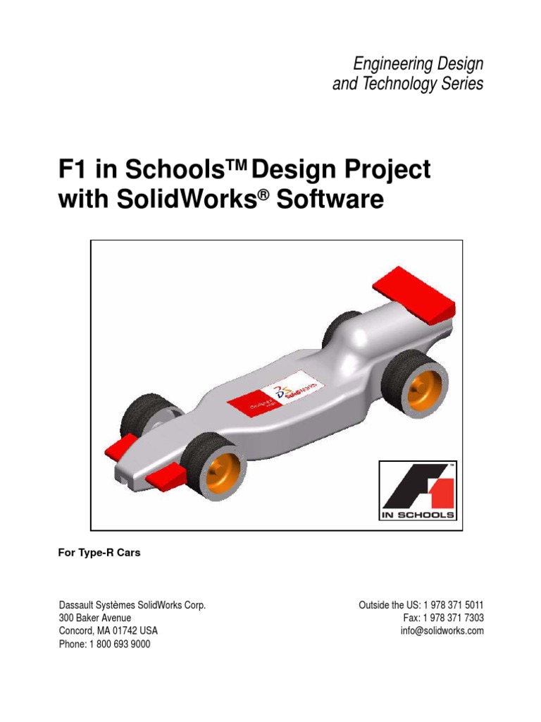F1inSchoolsDesignProject Using Solidworks | PDF