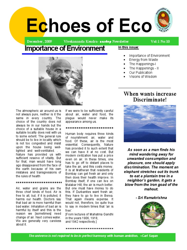 Echoes of Eco | PDF | Biodiversity | Self