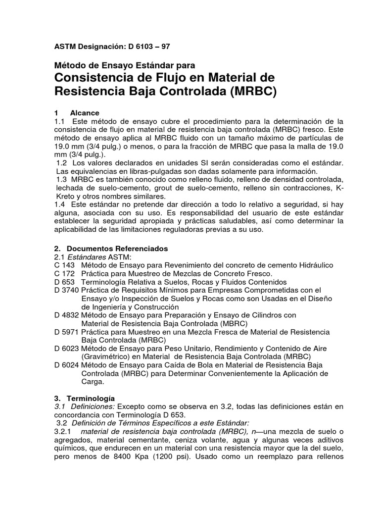 Astm D 6103 - 97 | PDF | Aluminio | Hormigón