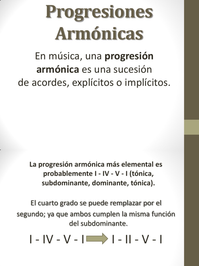 Progresiones Armónicas Po | PDF | Acorde (Música) | Escala (música)