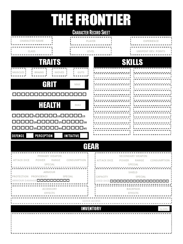 Frontier Sheet | PDF