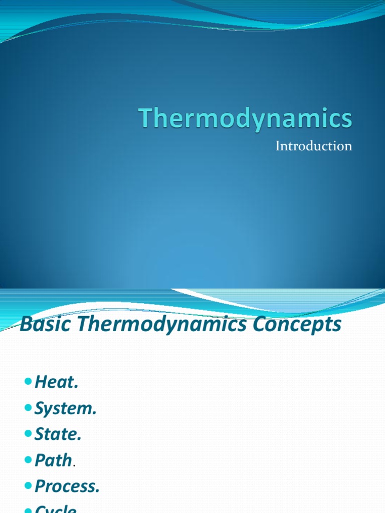 Basic Thermodynamics | PDF