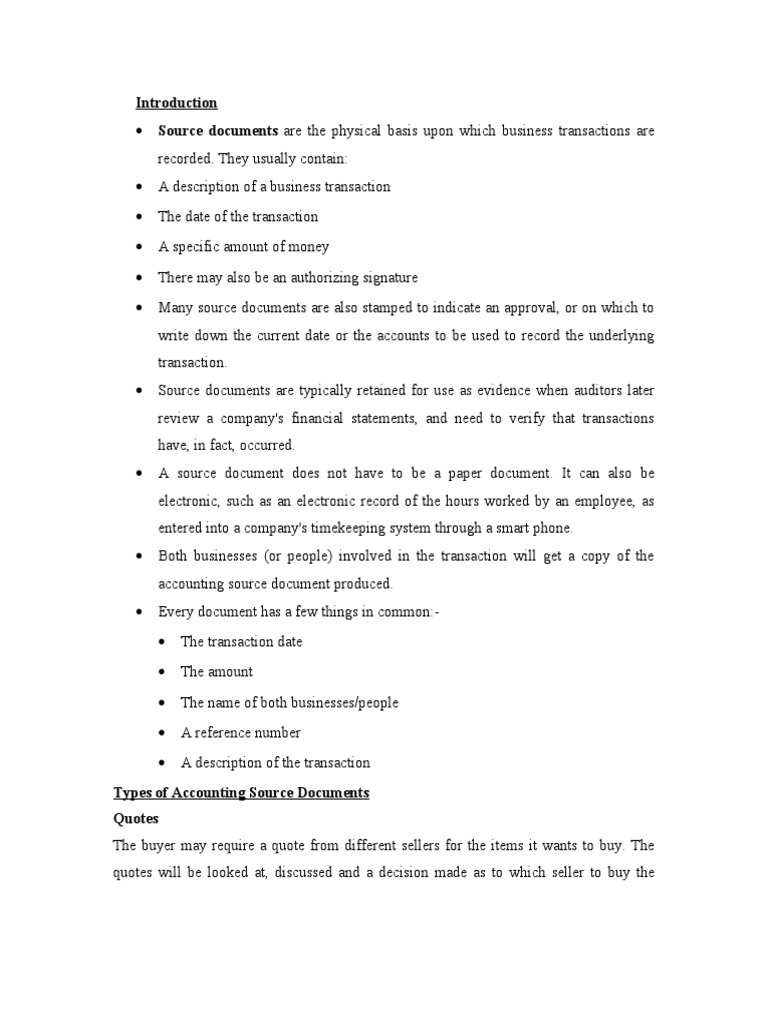Accounting Source Documents | Cheque | Invoice