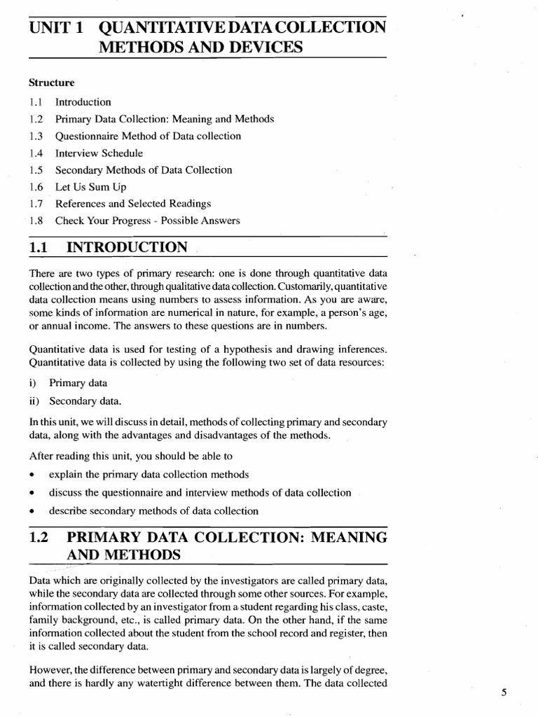 Primary And Secondary Data Pdf Questionnaire Quantitative Research