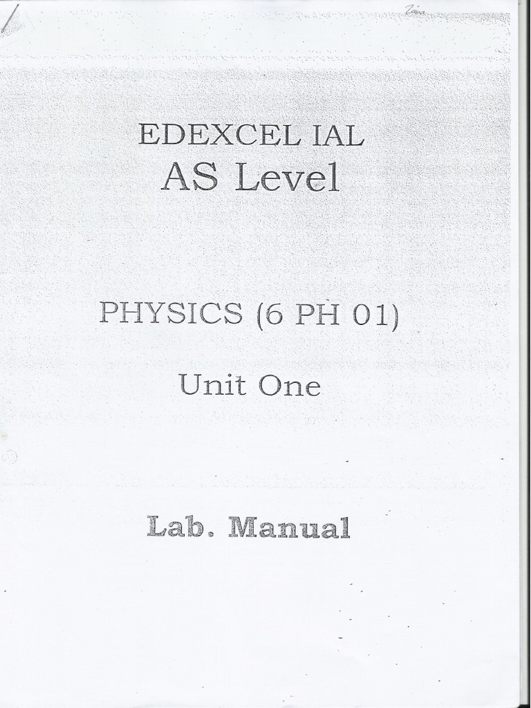 Physics Lab Notes Unit3 | PDF