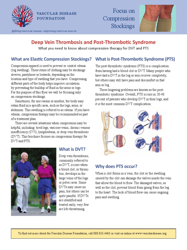 Focus On Compression Stockings Flyer | PDF | Thrombosis | Vein